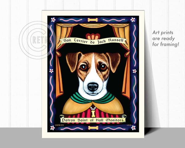 Jack Russell Terrier - Retro Pets Art